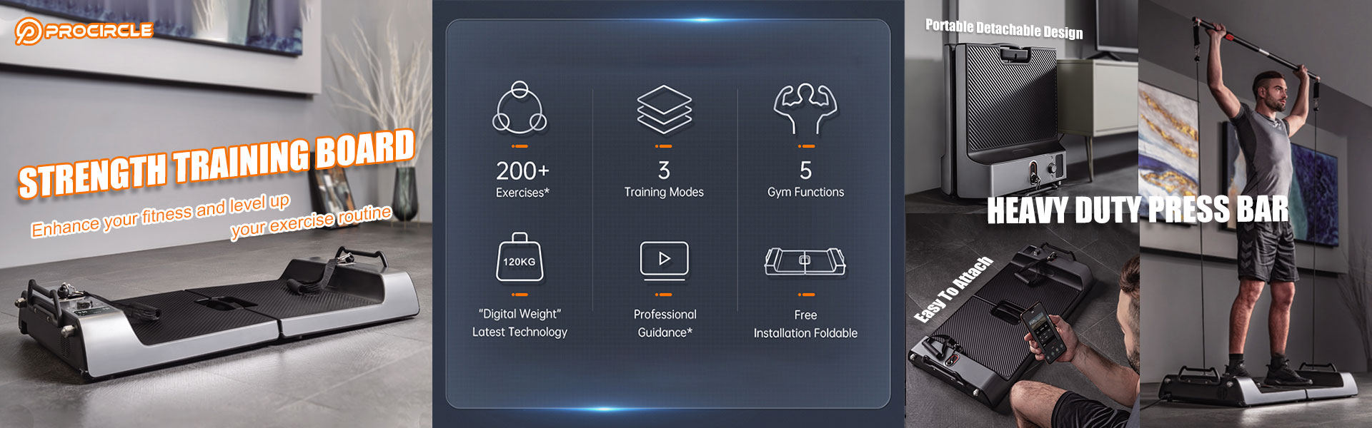 smart strength training board ProCircle Technology